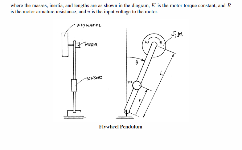 The use of a flywheel (reaction wheel) to stabilize | Chegg.com