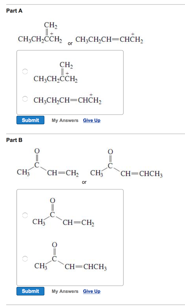 Solved Part C CH3CHCH CH2 CH3C CHCH CH3CHCH CH2 CH3C CHCH3 | Chegg.com
