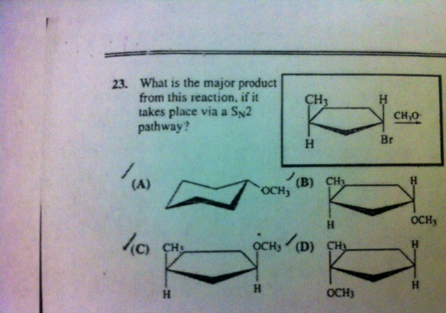 Solved What is the major product, if this takes place as an | Chegg.com
