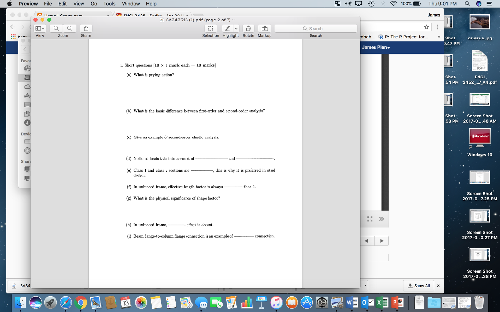 Solved What is prying action? What is the basic difference | Chegg.com