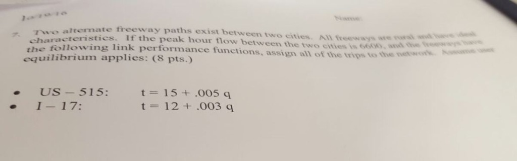 Solved ate freeway paths exist between two cities. All | Chegg.com