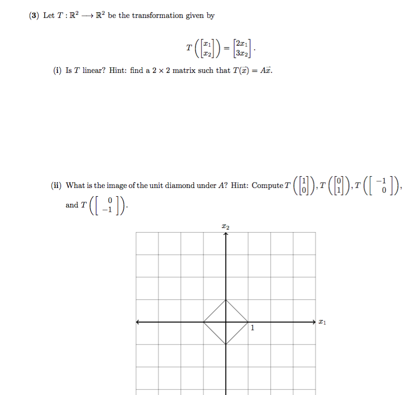 Solved Let T: R^2 right arrow R^2 be the transformation | Chegg.com