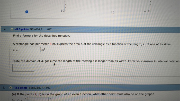 Solved Find a formula for the described function. A | Chegg.com