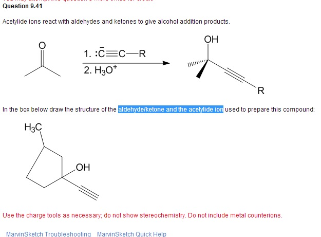 Solved Acetylide ions react with aldehydes and ketones to | Chegg.com