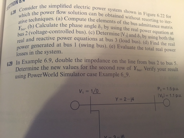 Solved om diagonal elements: (sum of admittances connected | Chegg.com