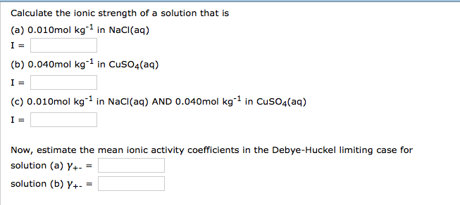 Solved Calculate the ionic strength of a solution that is | Chegg.com