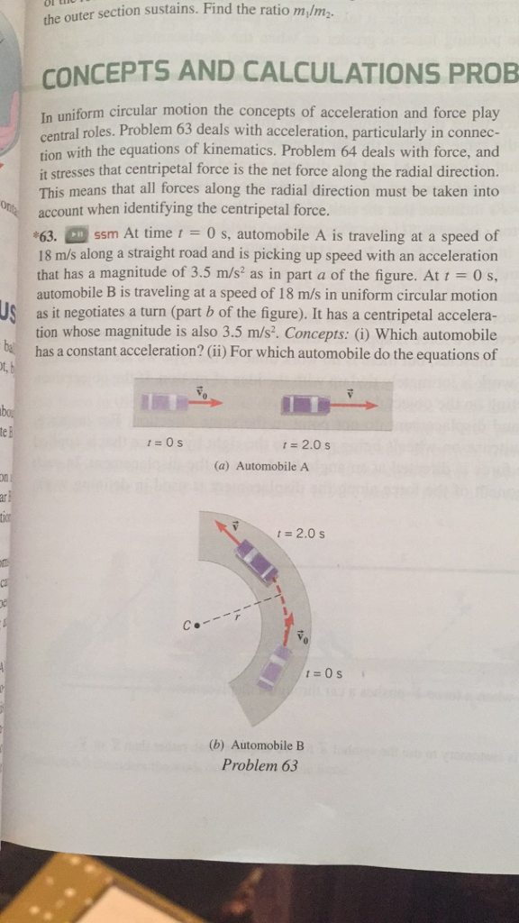 Solved In uniform circular motion the concepts of | Chegg.com