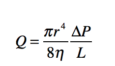 Solved Poiseuille’s equation relates the volumetric flow | Chegg.com