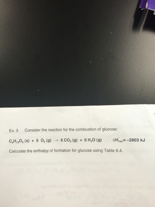 Solved Ex. 3 Consider the reaction for the combustion of | Chegg.com