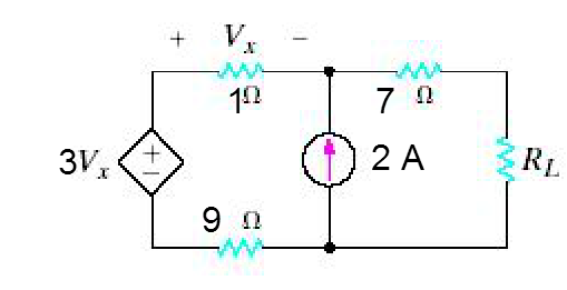 Solved Find the value of RL in the network in the figure | Chegg.com