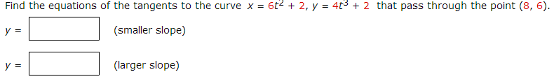 Solved Find the equations of the tangents to the curve x = | Chegg.com