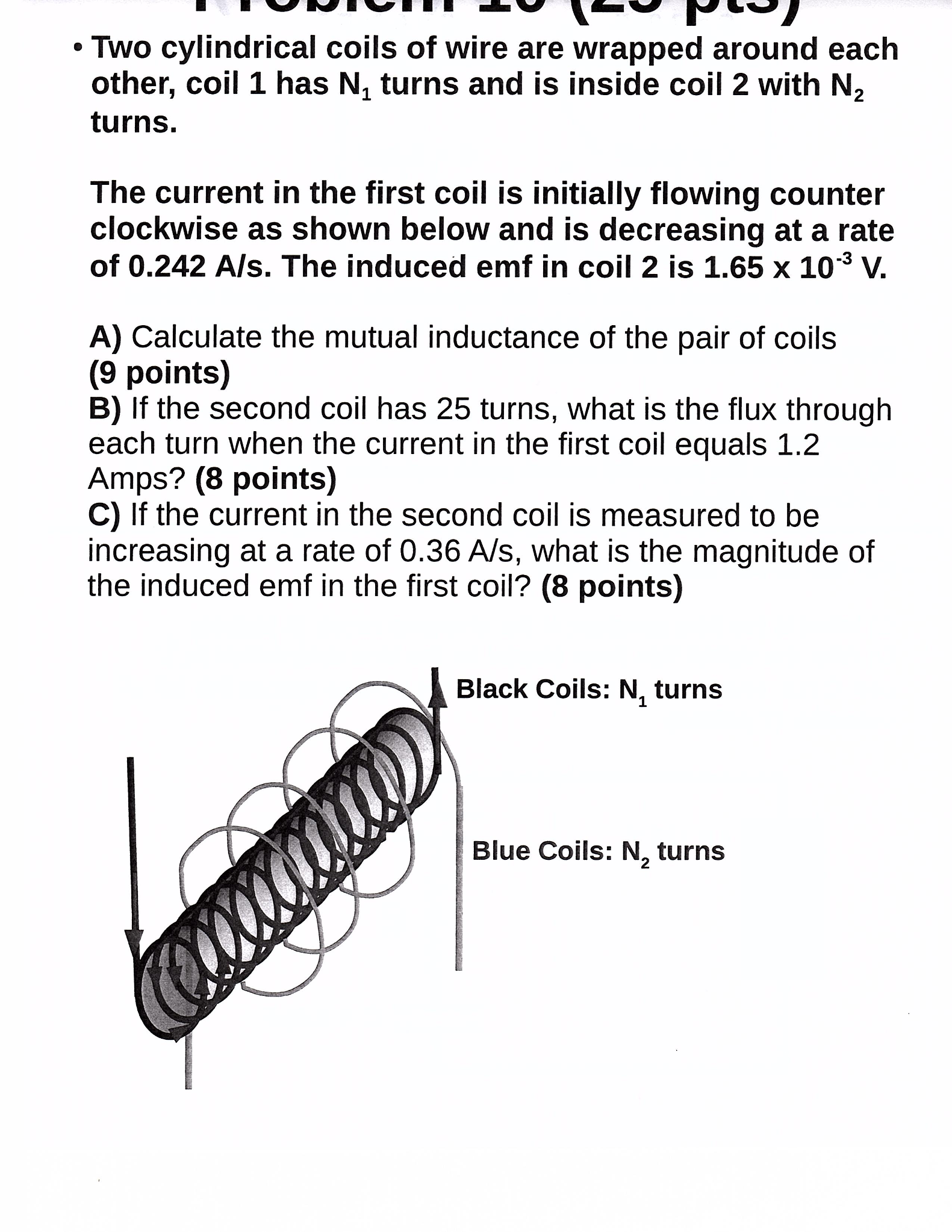 Solved Two cylindrical coils of wire are wrapped around each | Chegg.com Solved Two cylindrical coils of wire are wrapped around each | Chegg.com