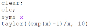 Solved Write a MATLAB code to evaluate the Maclaurin series | Chegg.com
