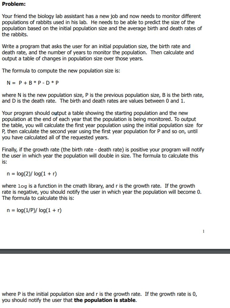 Solved Problem: Your friend the biology lab assistant has a | Chegg.com