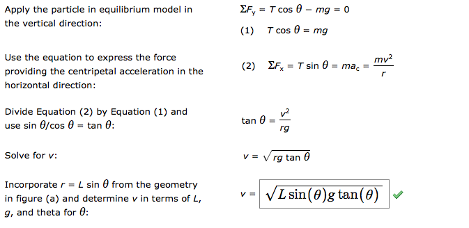 Solved Force components for a pendulum... | Chegg.com