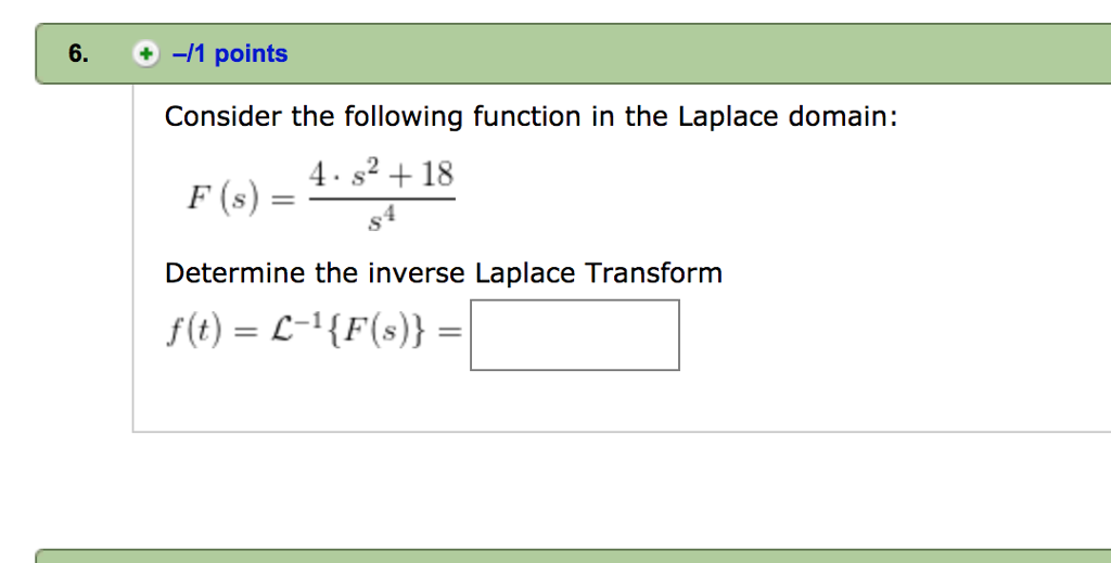Solved 6. /1 points Consider the following function in the | Chegg.com
