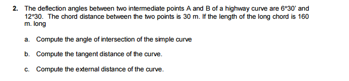 Solved The deflection angles between two intermediate points | Chegg.com