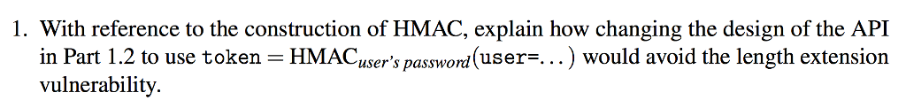 With reference to the construction of HMAC, explain | Chegg.com