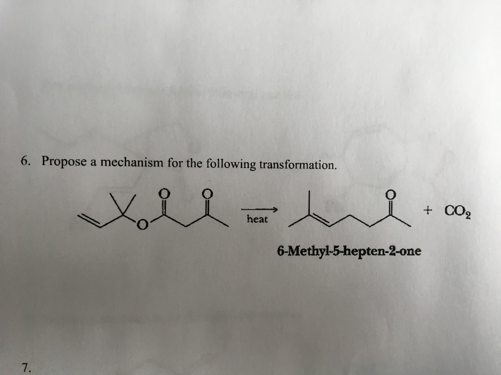 Solved Propose a mechanism for the following transformation. | Chegg.com