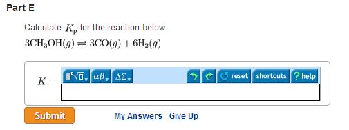 Solved Calculate Kp for the reaction below. | Chegg.com