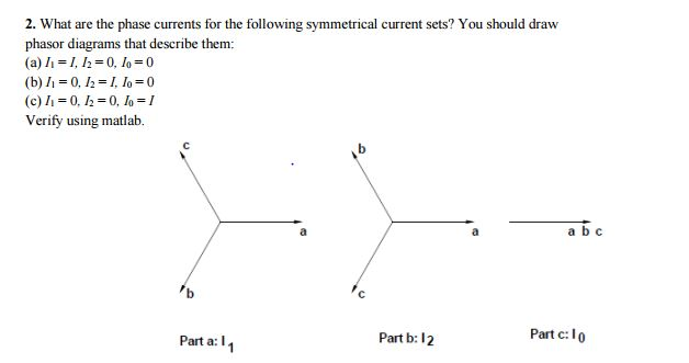 Solved What arc the phase currents for the following | Chegg.com