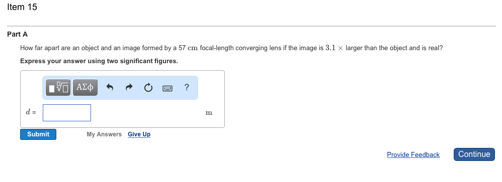 Solved How far apart are an object and an image formed by a | Chegg.com