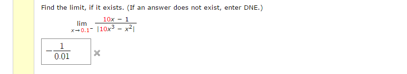 Solved EXAMPLE 8 Prove that the limit does not exist. lim | Chegg.com