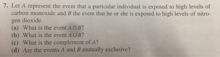 Solved Let A represent the event that a particular | Chegg.com