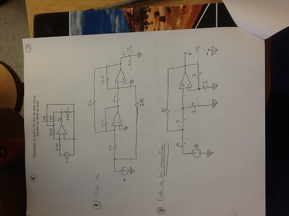 Solved Determine v0 and is for the op amp circuit Assume an | Chegg.com