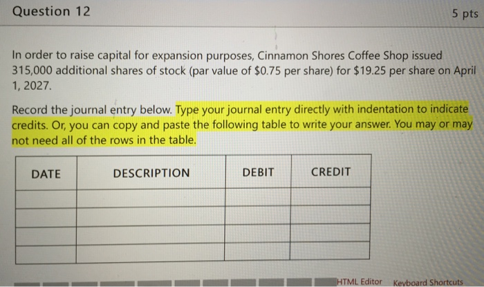 Solved In order to raise capital for expansion purposes, | Chegg.com