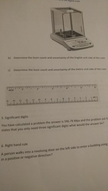 Solved determine the least count and uncertainty of the | Chegg.com