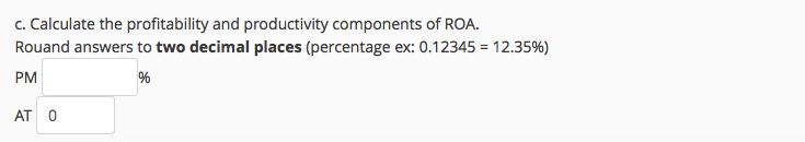 Solved Disaggregate Traditional DuPont ROE Selected balance | Chegg.com