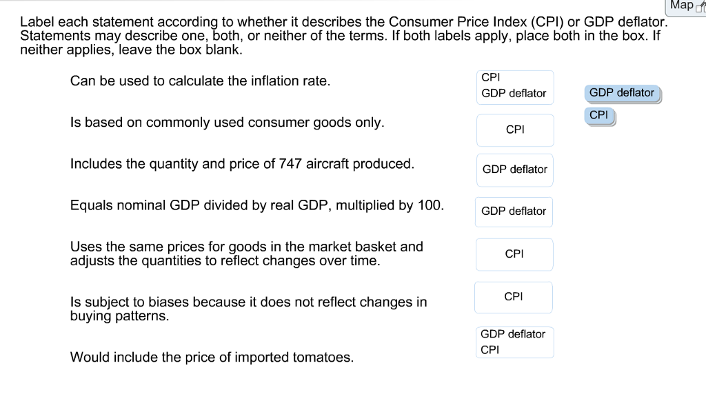 Solved Map Label each statement according to whether it | Chegg.com