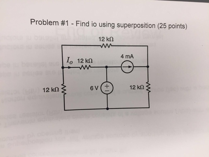 Solved Find io using superposition | Chegg.com Solved Find io using superposition | Chegg.com