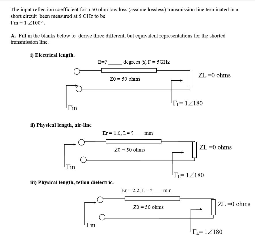 Solved The Input Reflection Coefficient For A Ohm Low Chegg | Hot Sex ... Solved The Input Reflection Coefficient For A Ohm Low Chegg | Hot Sex ...