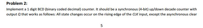 I need Verilog code in Modelsim for the Task attached | Chegg.com