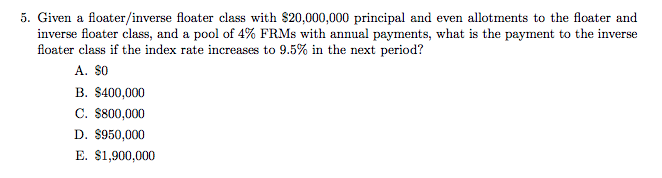 Solved 5. Given a floater/inverse floater class with | Chegg.com