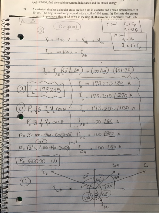 Solved 5) A symmetrical three-phase, A-connected 440-V | Chegg.com