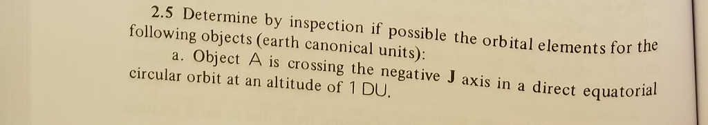 2 5 Determine By Inspection If Possible The Orbital