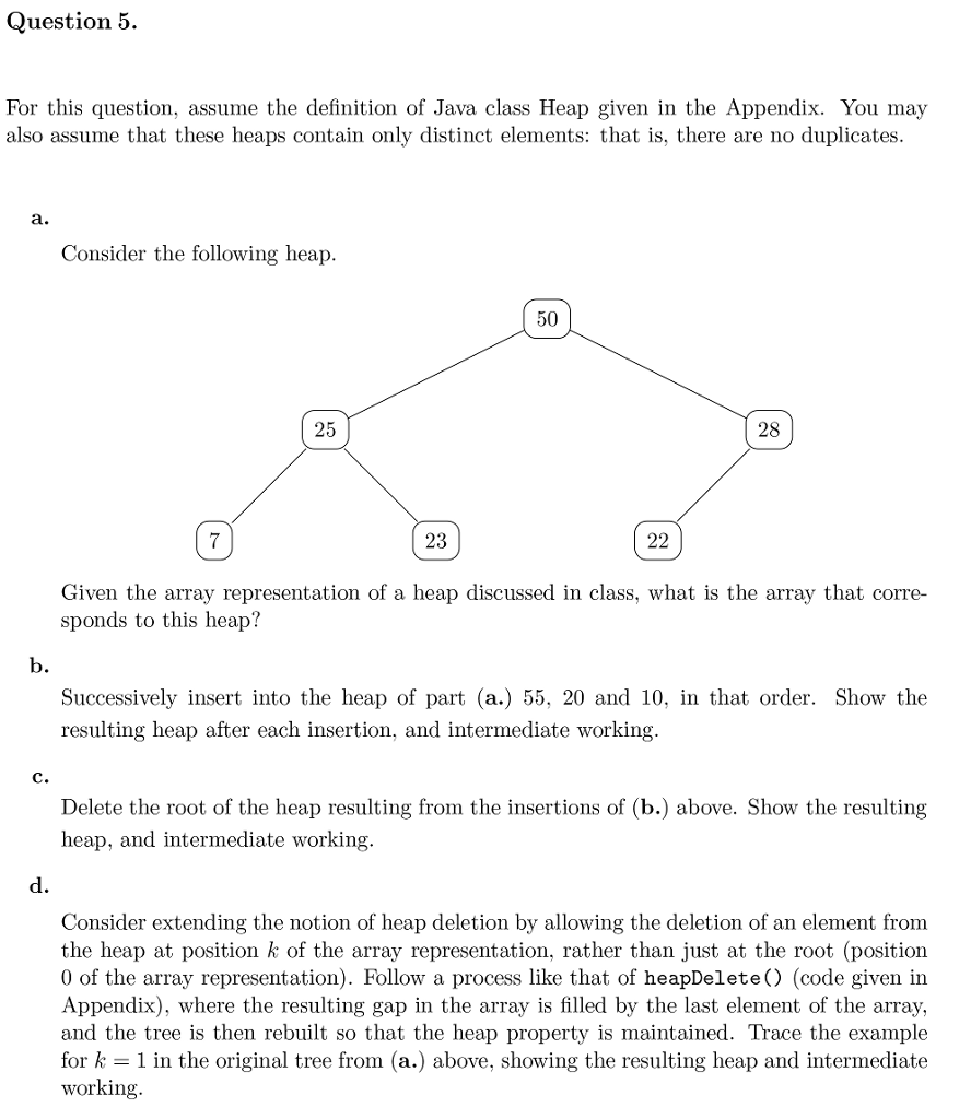 Solved Question 5. For this question, assume the definition | Chegg.com