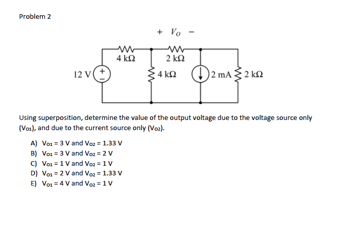 Solved Problem 1: Linear Circuit The linear circuit in the | Chegg.com