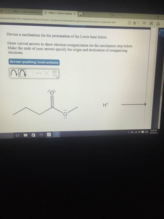 Solved Devise a mechanism for the protonation of the Lewis | Chegg.com