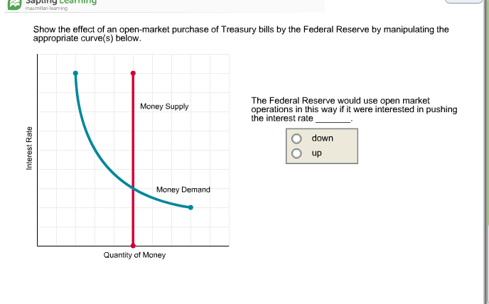 Solved Show the effect of an open-market purchase of | Chegg.com