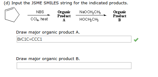 (Solved) - Transcribed image text : Input the JSME SMILES string for the... (1 Answer) | Transtutors