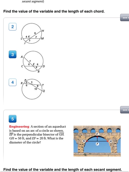 Solved Find the value of the variable and the length of each | Chegg.com