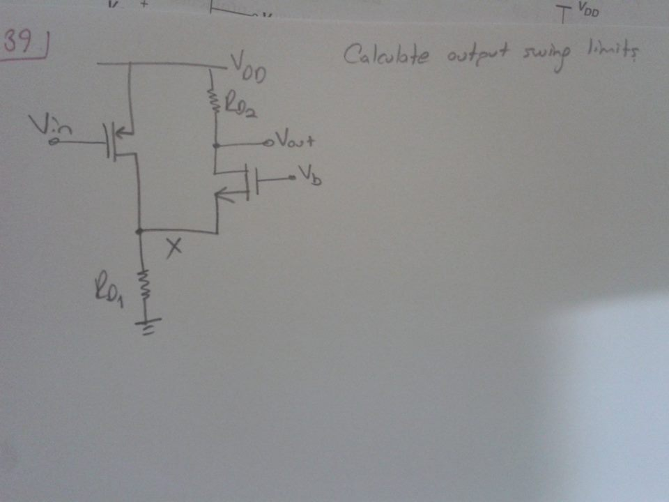 Solved Calculate output swing limits | Chegg.com