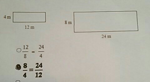 Solved the two rectangles are similar. Which is the correct | Chegg.com