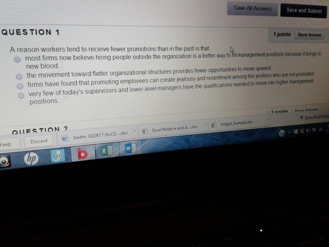 Solved Save All Answers Save and Submit QUESTION 1 1 points | Chegg.com