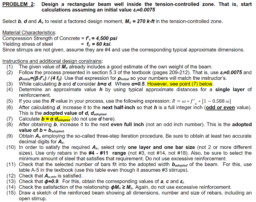 Solved Design a rectangular beam just into the | Chegg.com
