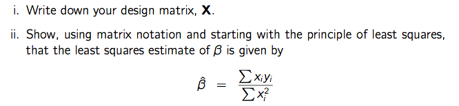 4. Straight-line regression through the origin: In | Chegg.com